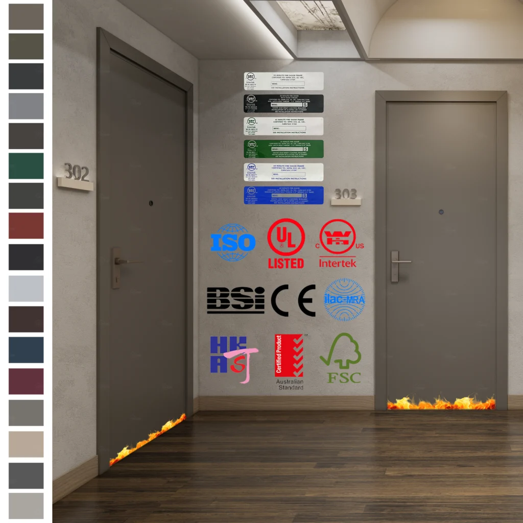 Fire Rated Door UL Certified Wood Door for Condo Buildings