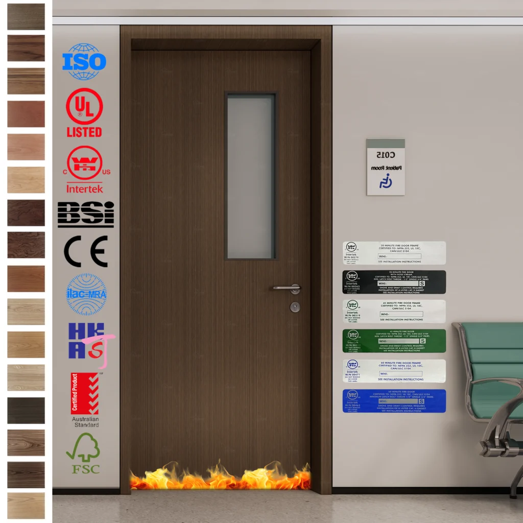 Fire Rated Door AS Certified – 60/90 Min Hospital Ward Doors