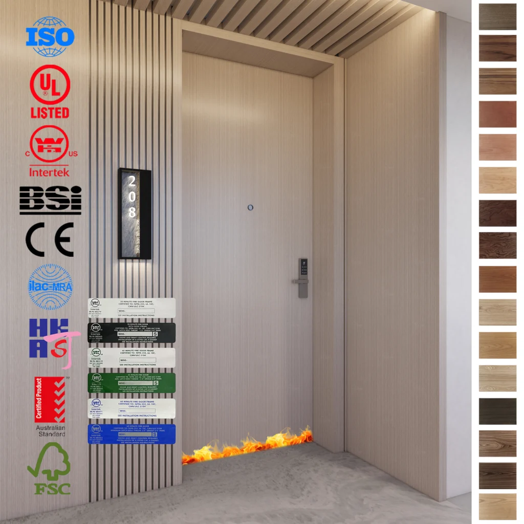 Fire Rated Door - 20/45/60 Min US CA Approved Fireproof Door