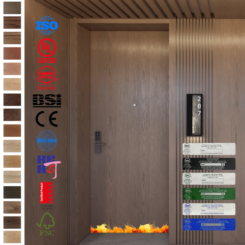 Fire Rated Door – Latest Wooden Single Design for Fire Safety