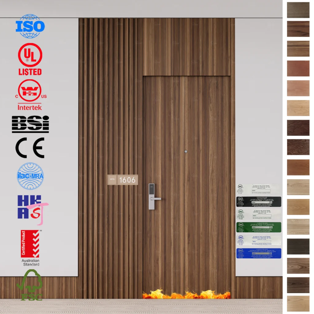Fire Rated Door 20 45 60 Minute Ratings for Hotel Projects